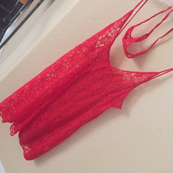 Intimates & Sleepwear | Sexy Red Nightgown String Panties | Poshmark